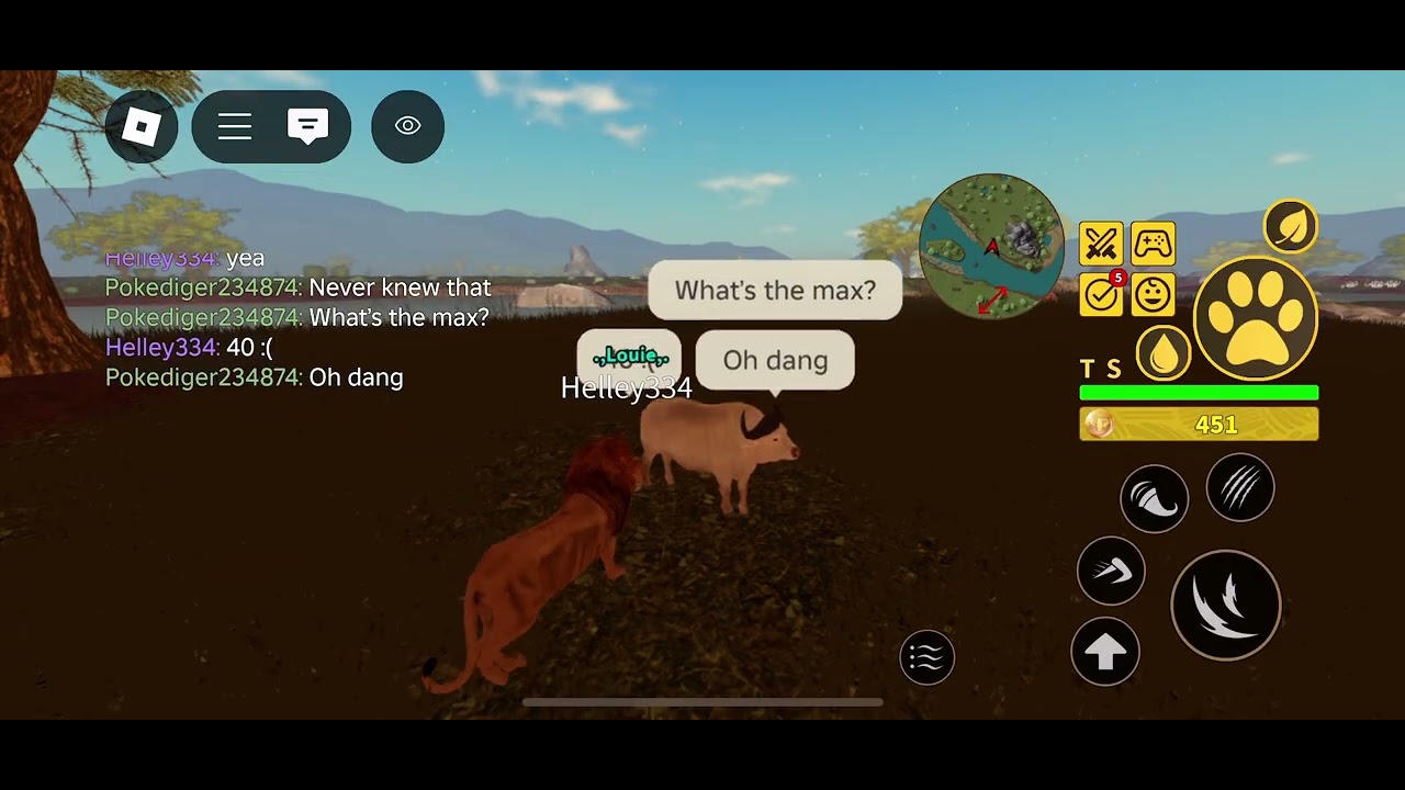Buffalo Gameplay and New Update in Savannah Life | Savannah Life Roblox ...