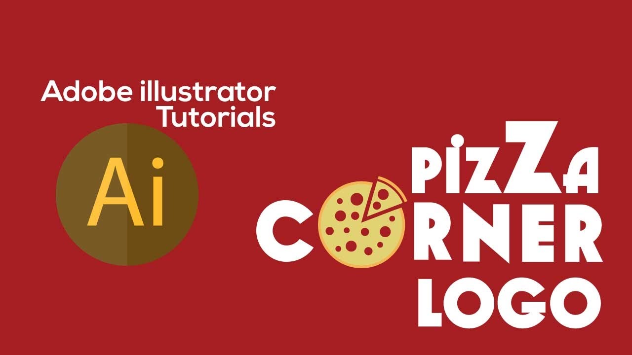 Adobe Illustrator Tutorials for beginners- How to Create a pizza Logo ...