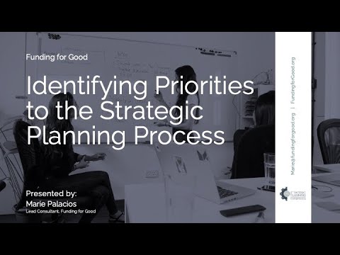 Identifying Priorities to the Strategic Planning Process - YouTube