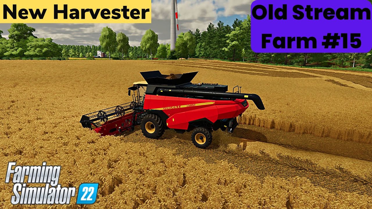 #FS22🚜Versatile RT520 combine Straw baling New slurry tank Selling ...