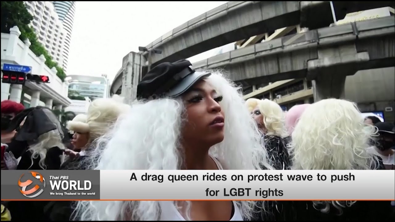 A drag queen rides on protest wave to push for LGBT rights - YouTube