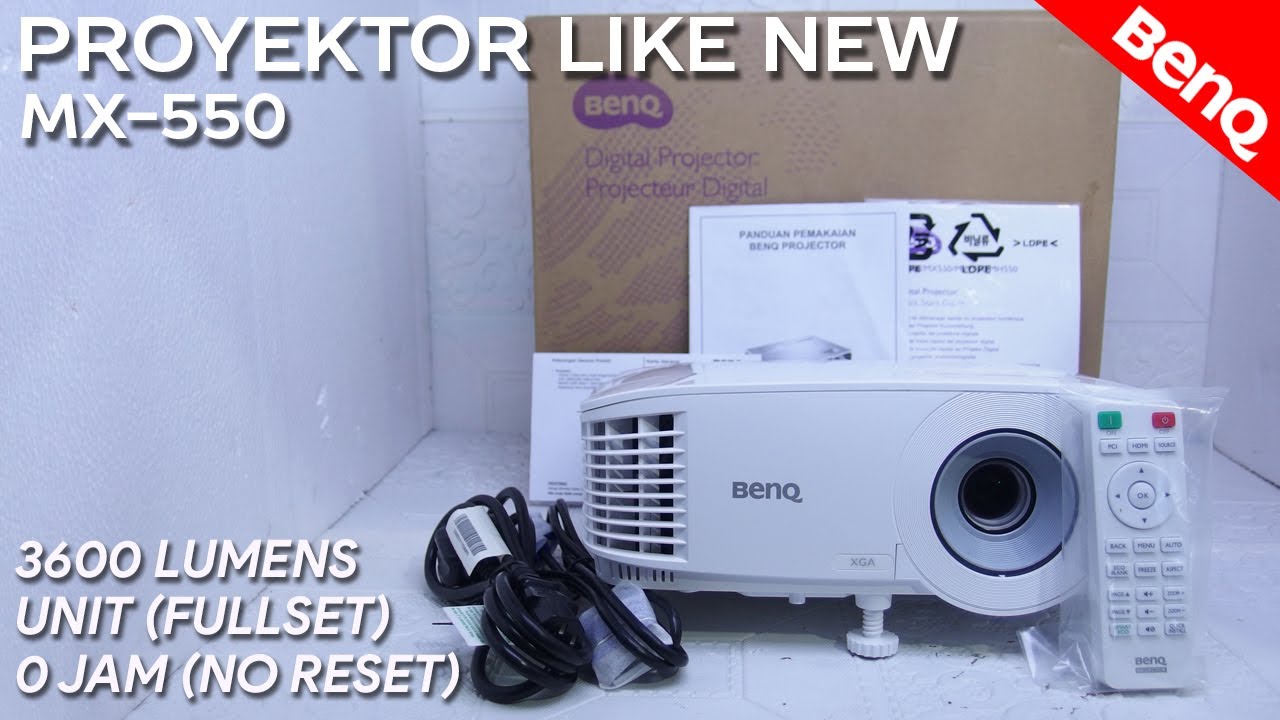 Rekomendasi Proyektor BenQ MX-550 Tampilan Jernih Like New ...