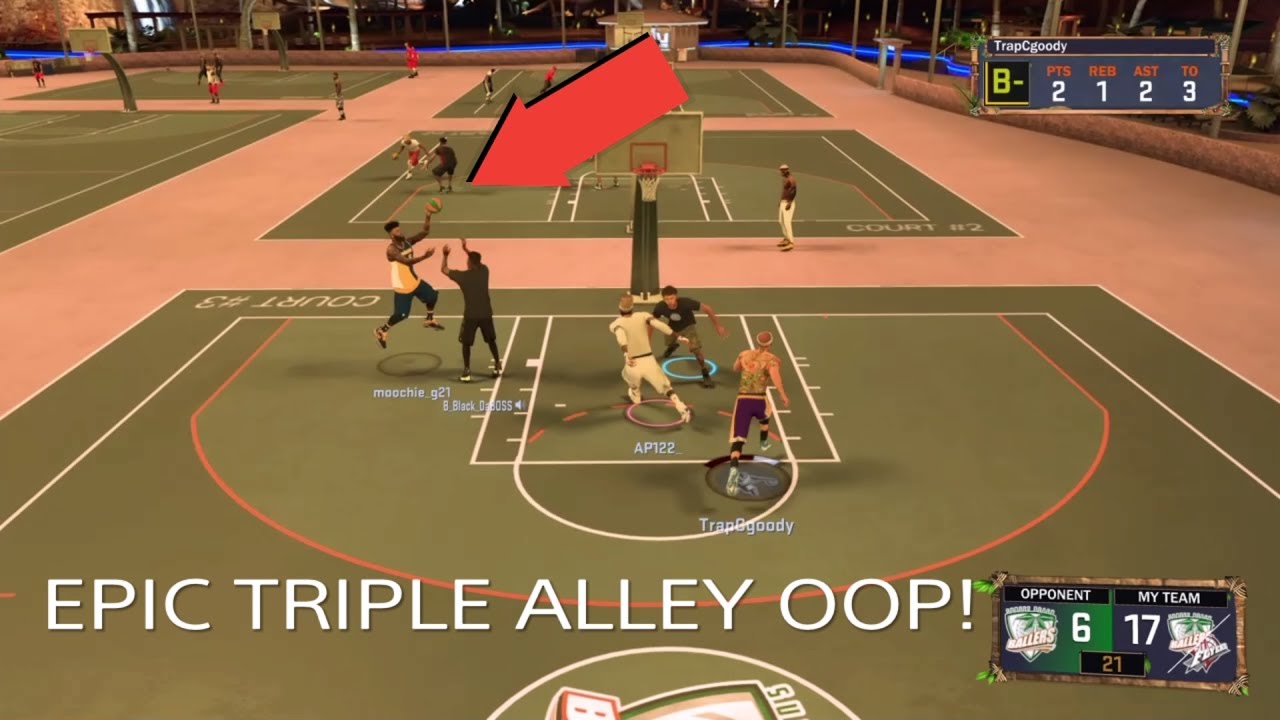 2KTV AWARD WINNING TRIPLE ALLEY HOOP IN MYPARK! - YouTube