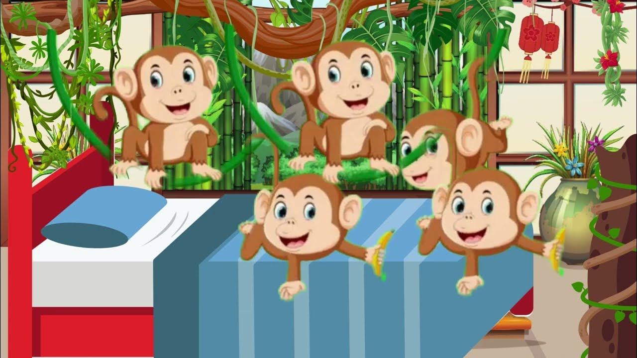 Five Little Monkey ,Nursery rhymes - YouTube