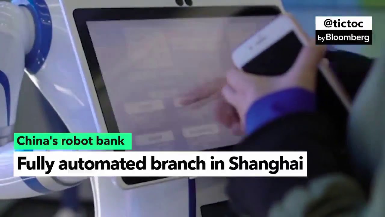 This is China's first "personless bank" where robots greet customers ...