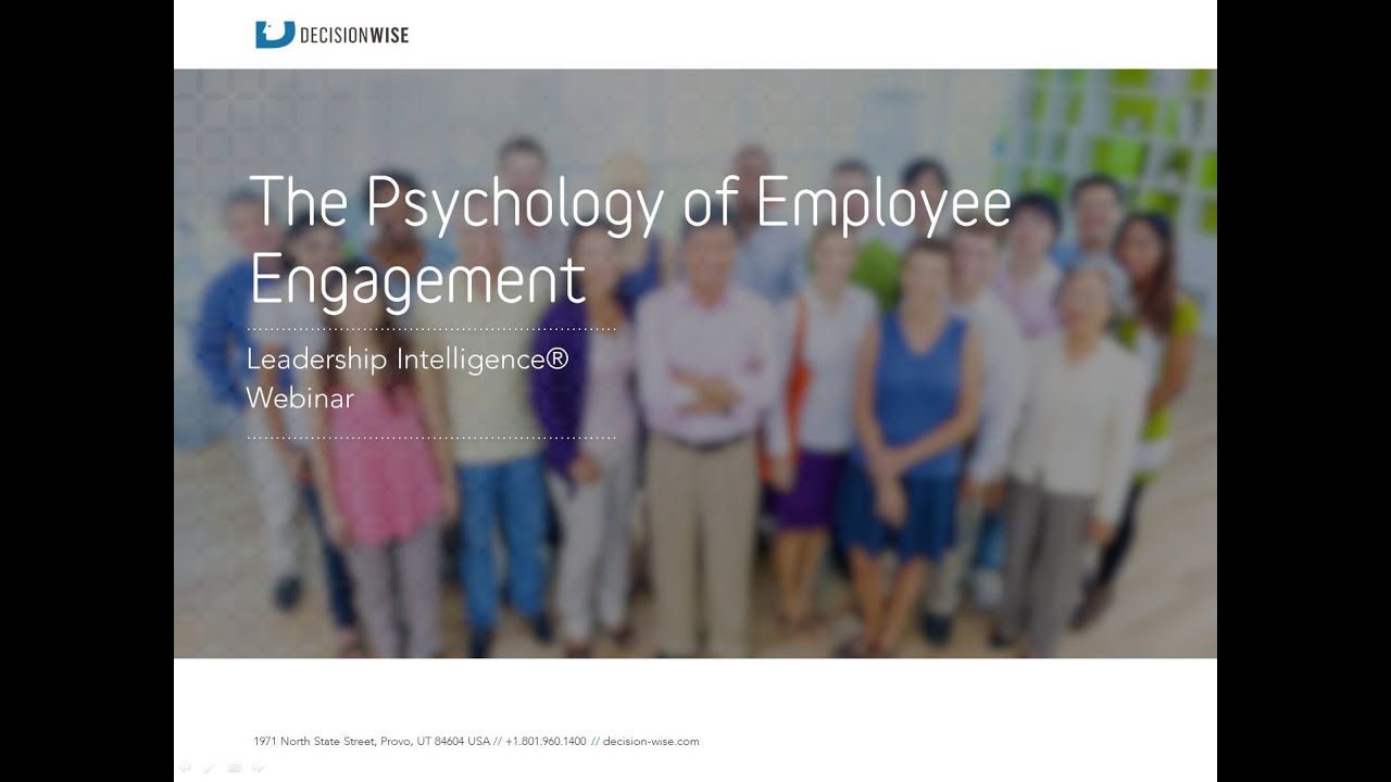 The Psychology of Employee Engagement - YouTube