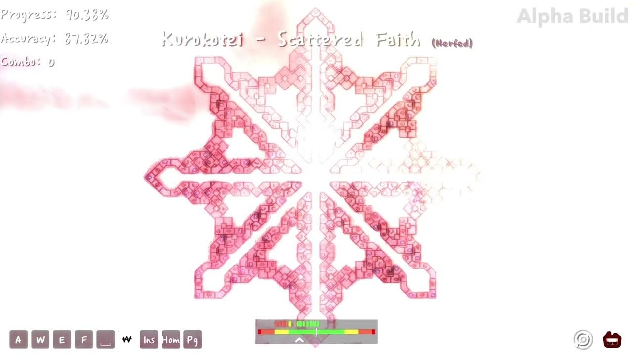 [ADOFAI CUSTOM] Kurokotei - Scattered Faith (Nerfed) 후살 클리어 (보통판정) - YouTube