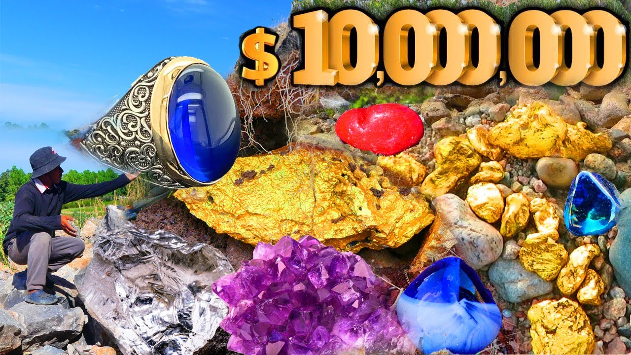 top video finding gold!Gold miner! The discovery of gold was amazing ...