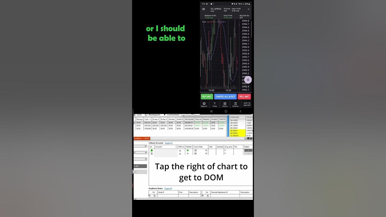 How to Place an Order Tradovate Mobile App with Replikanto Copy Trader - YouTube