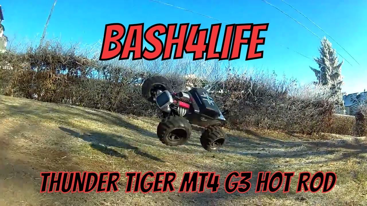 THUNDER TIGER MT4 G3 HOT ROD RC BASH ACTION - YouTube