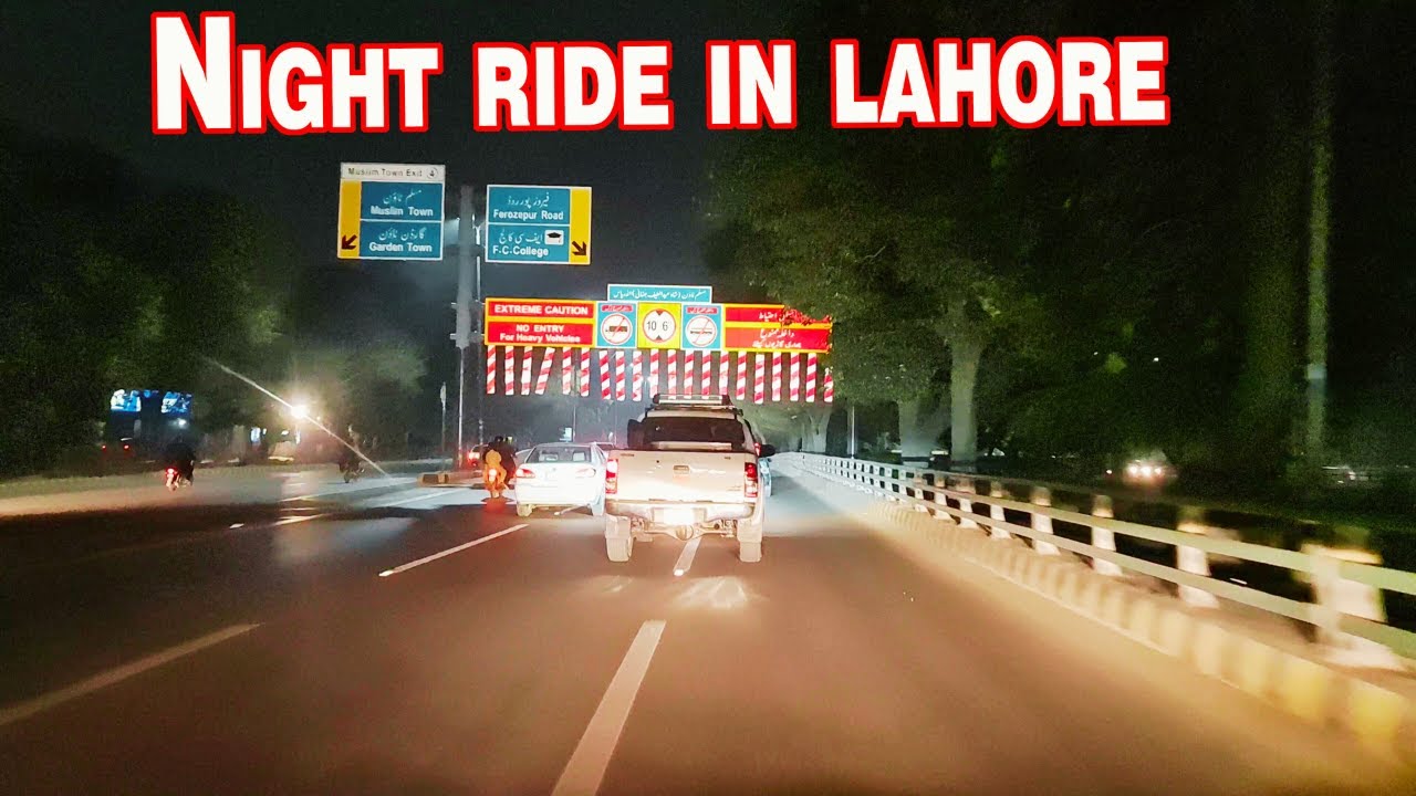 Lahore Canal Road Night Riding || Night Ride at Lahore Canal Ride ...