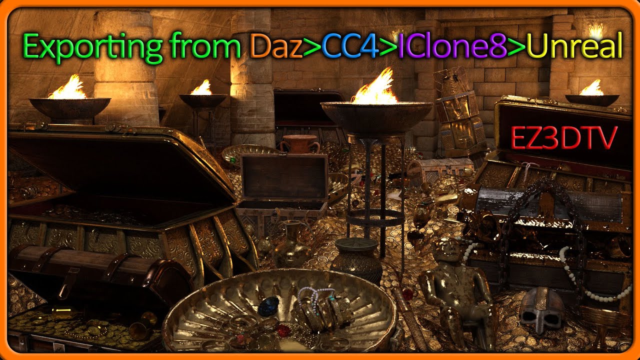 Daz - CC4 - IClone8 - Unreal - YouTube