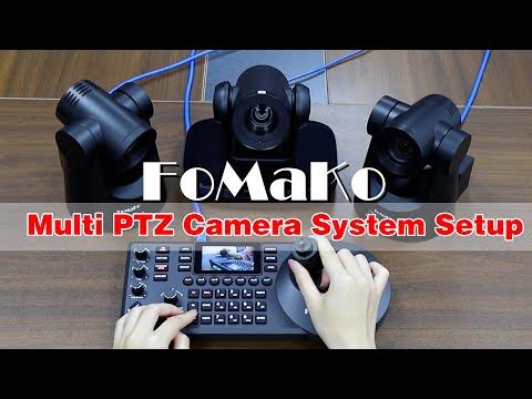 FoMaKo New PTZ Camera &KC608 Pro Controller bundle settings for HDMI, NDI, 4K PTZ Live Stream ...