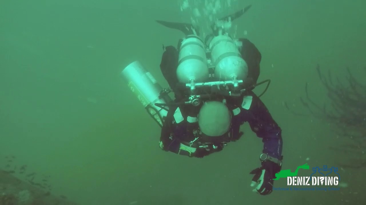 Technical Diving Course, DAMA Wreck ship 34m Deep Dive with Technical ...