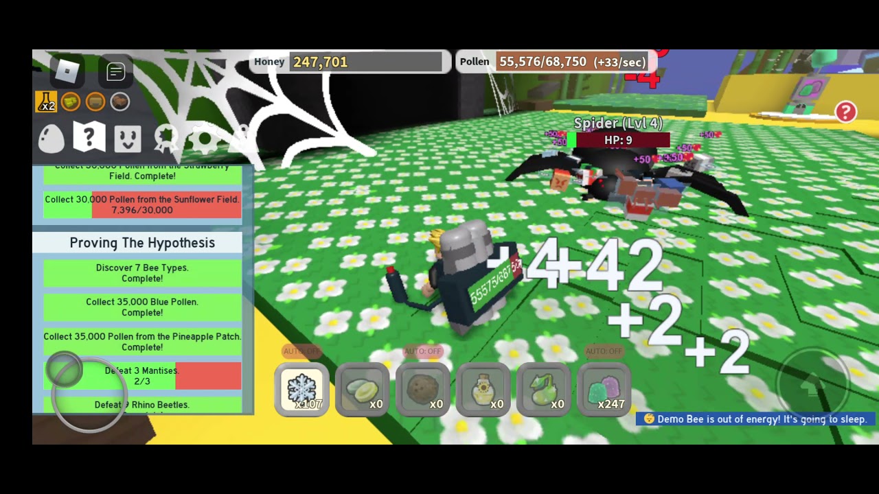 bee swarm simulator boss 1 spider 🕷 - YouTube
