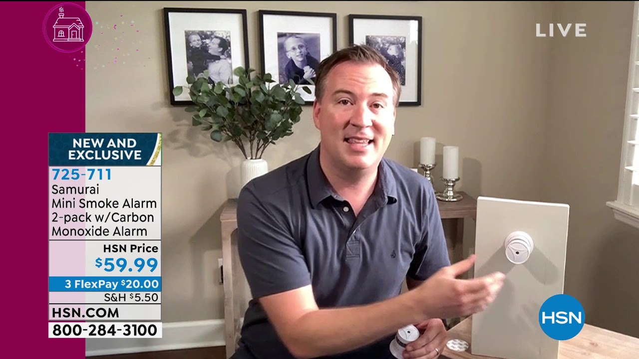 Samurai Mini Smoke Alarm 2pack with Carbon Monoxide Alarm - YouTube