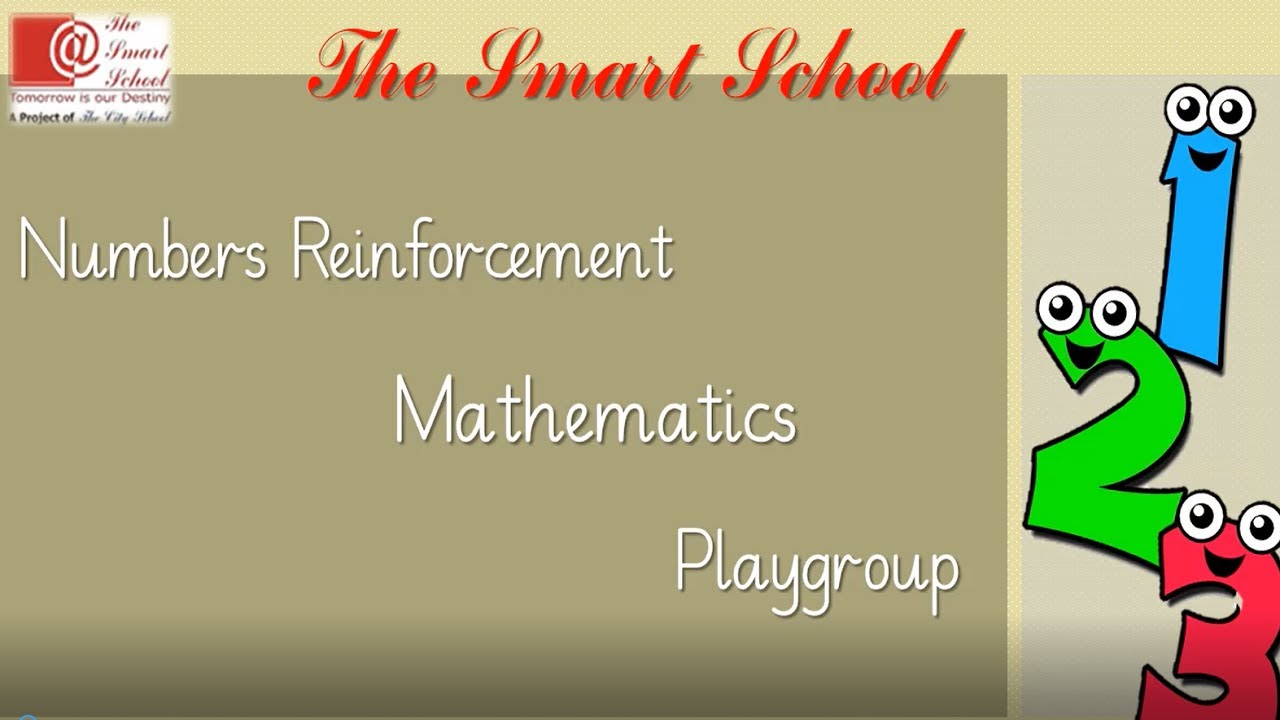 Number 1,2,3 Reinforcement | Math | Playgroup | The Smart School Ghotki ...