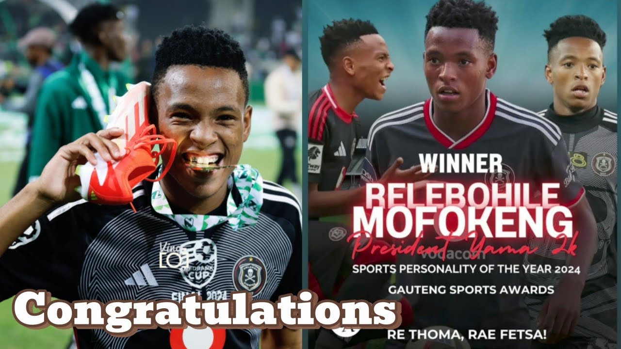 Relebohile Mofokeng wins an award for Sports Personality OF THE YEAR ...