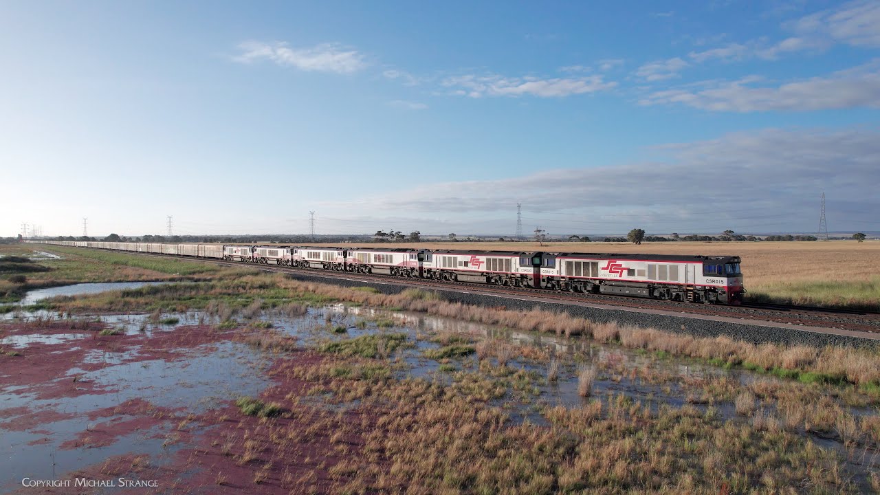 SCT 3PM9 Freight Train With Six CSR Class Diesel Locomotives (17/12 ...