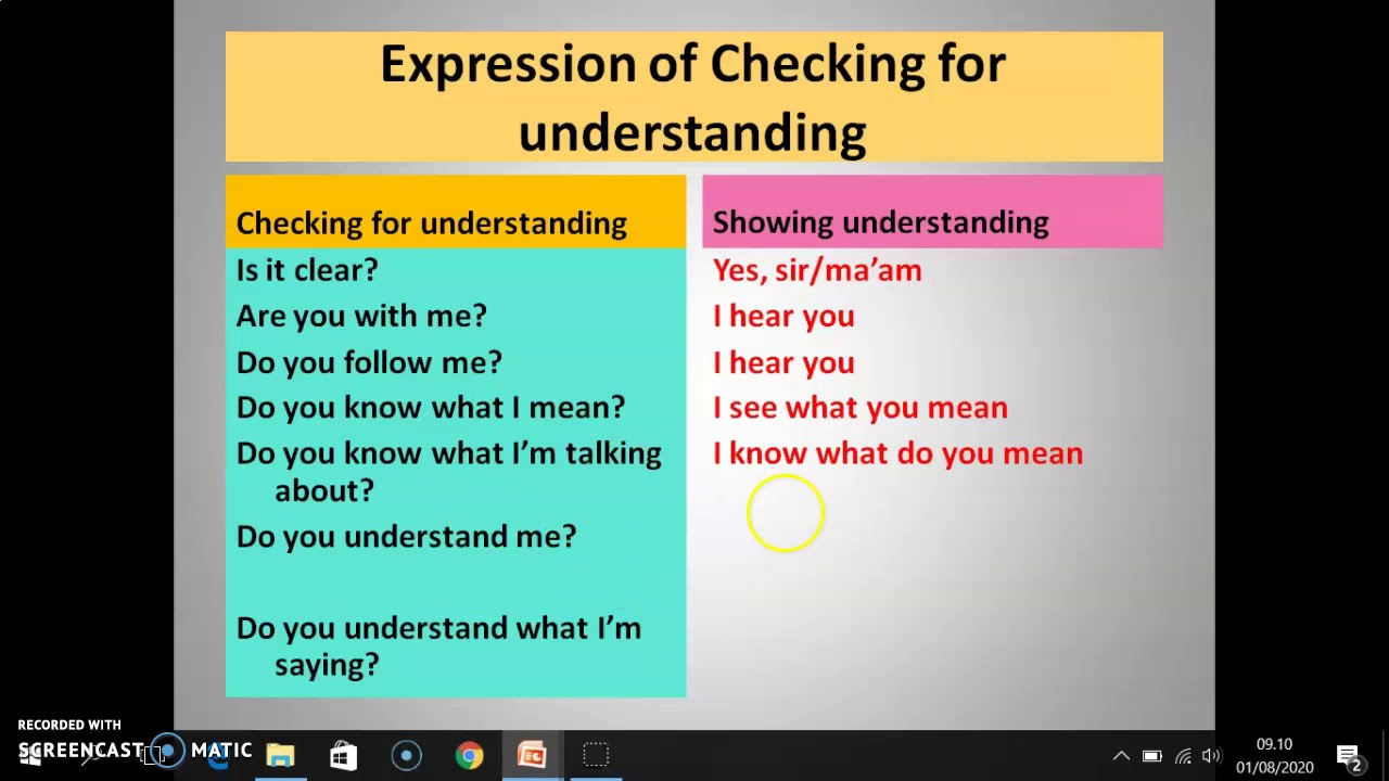 The Material of English for grade 8 Expression of Checking for ...
