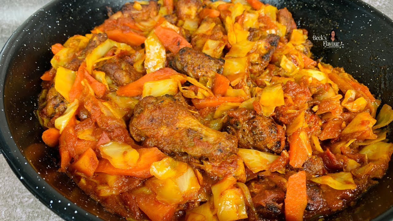 How To Make Chicken Cabbage Stew | Cabbage sauce - YouTube