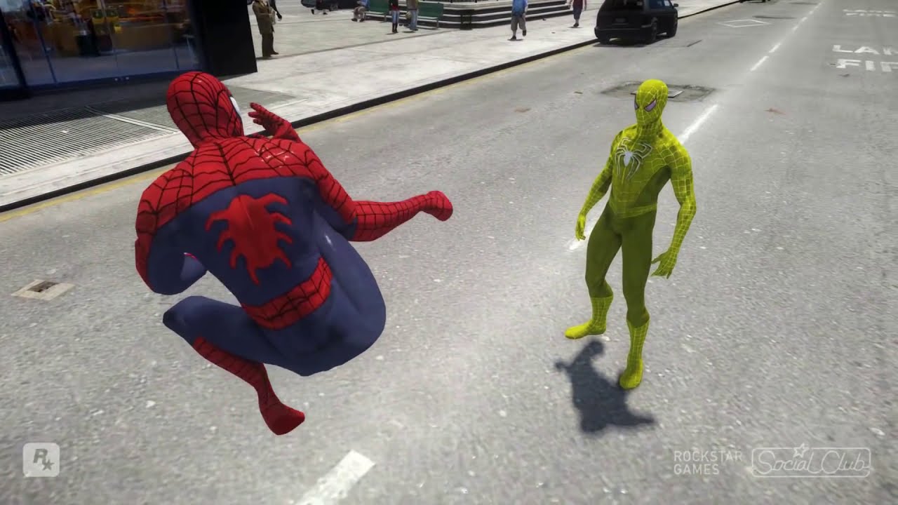 ULTIMATE SPIDERMAN VS YELLOW SPIDER-MAN - YouTube