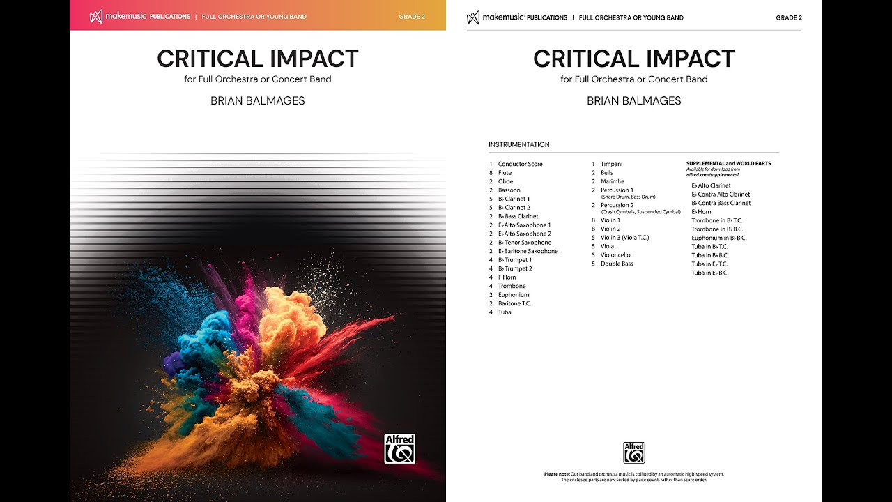 Critical Impact, by Brian Balmages – Score & Sound - YouTube