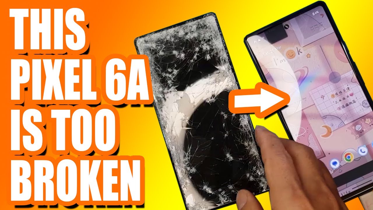 YOU WON'T BELIEVE THESE CRACKS! Google Pixel 6a Screen Replacement ...