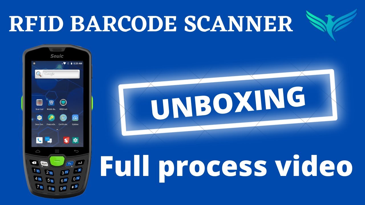 RFID \ SEUIC Barcode scanner \Portable terminal unboxing\ reader \ full ...