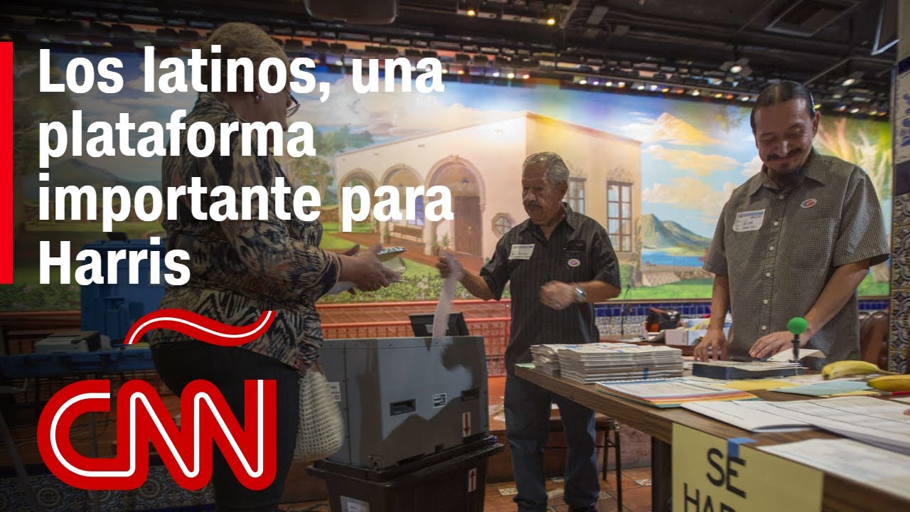 Los latinos, una plataforma importante para Harris - YouTube