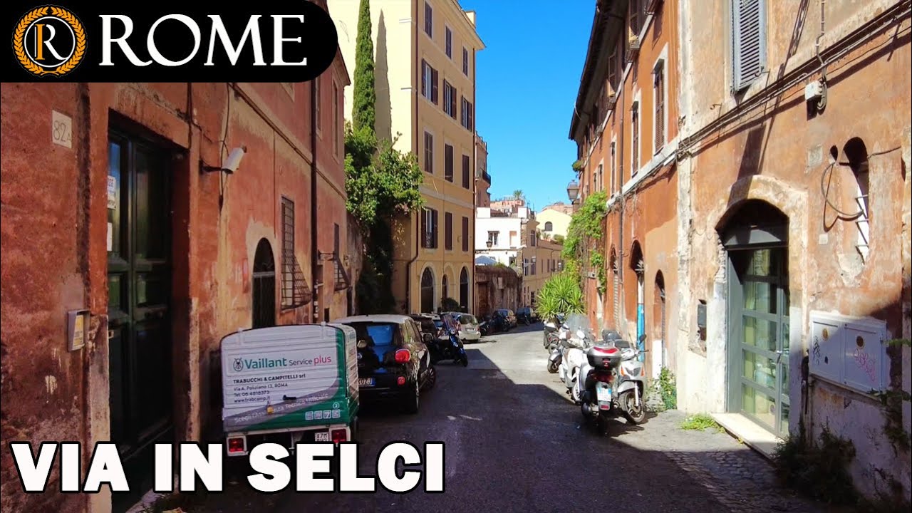 Rome guided tour Via in Selci - Piazza di S. Martino ai Monti [4K Ultra ...