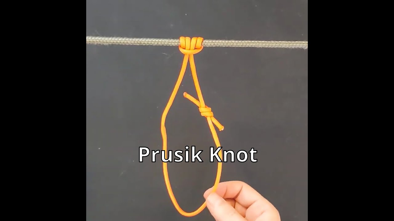 The Simple yet Ingenious Prusik Knot - YouTube
