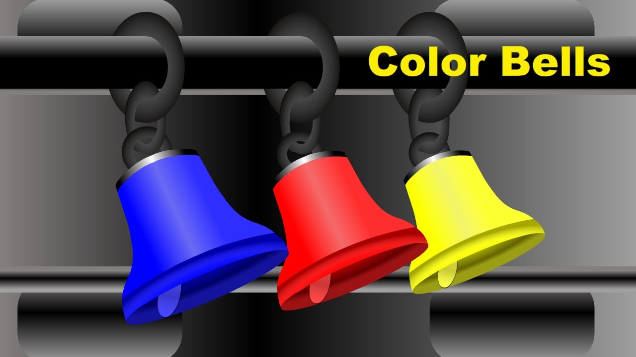 Crazy Colourful Bells Learning Colour Song For Children Rhymes || Learn ...