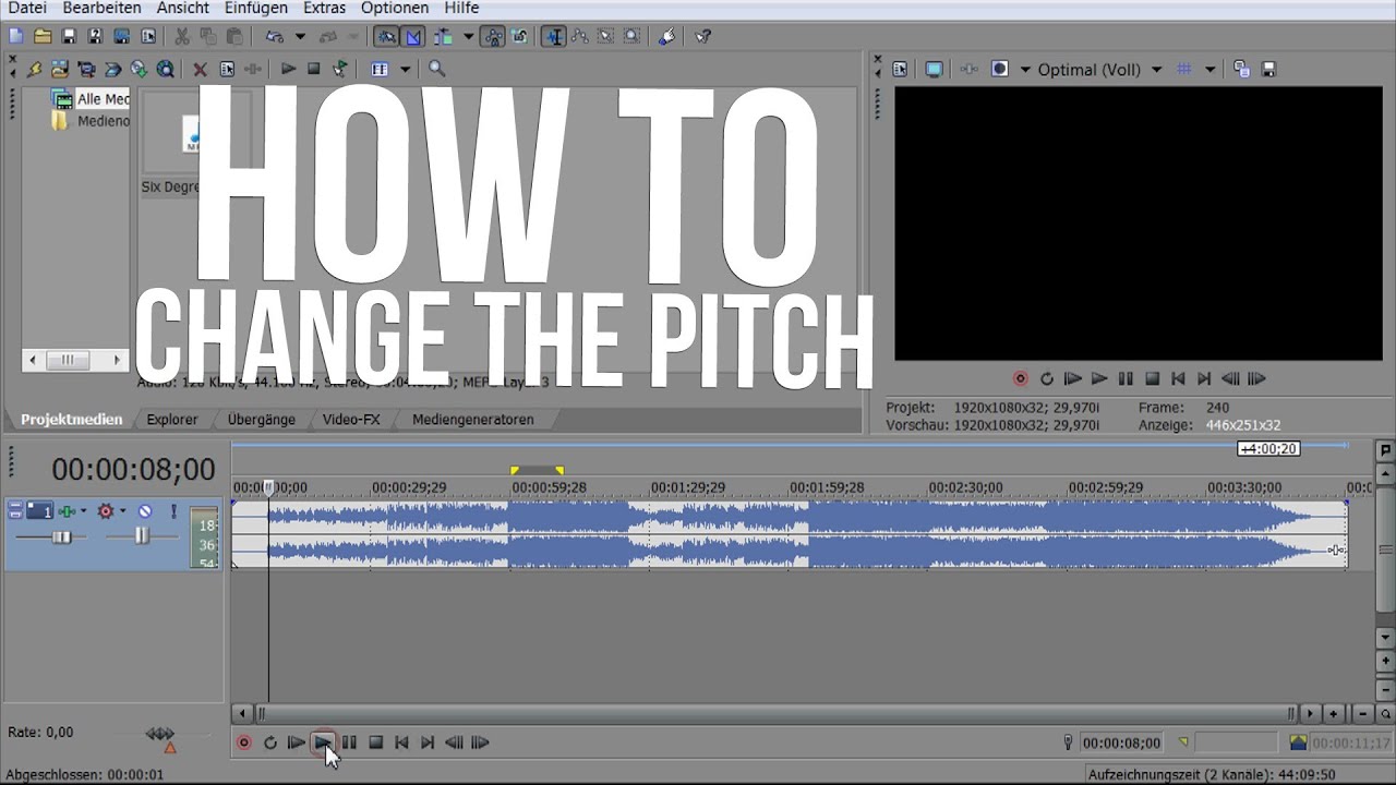 How To: pitch shift - YouTube