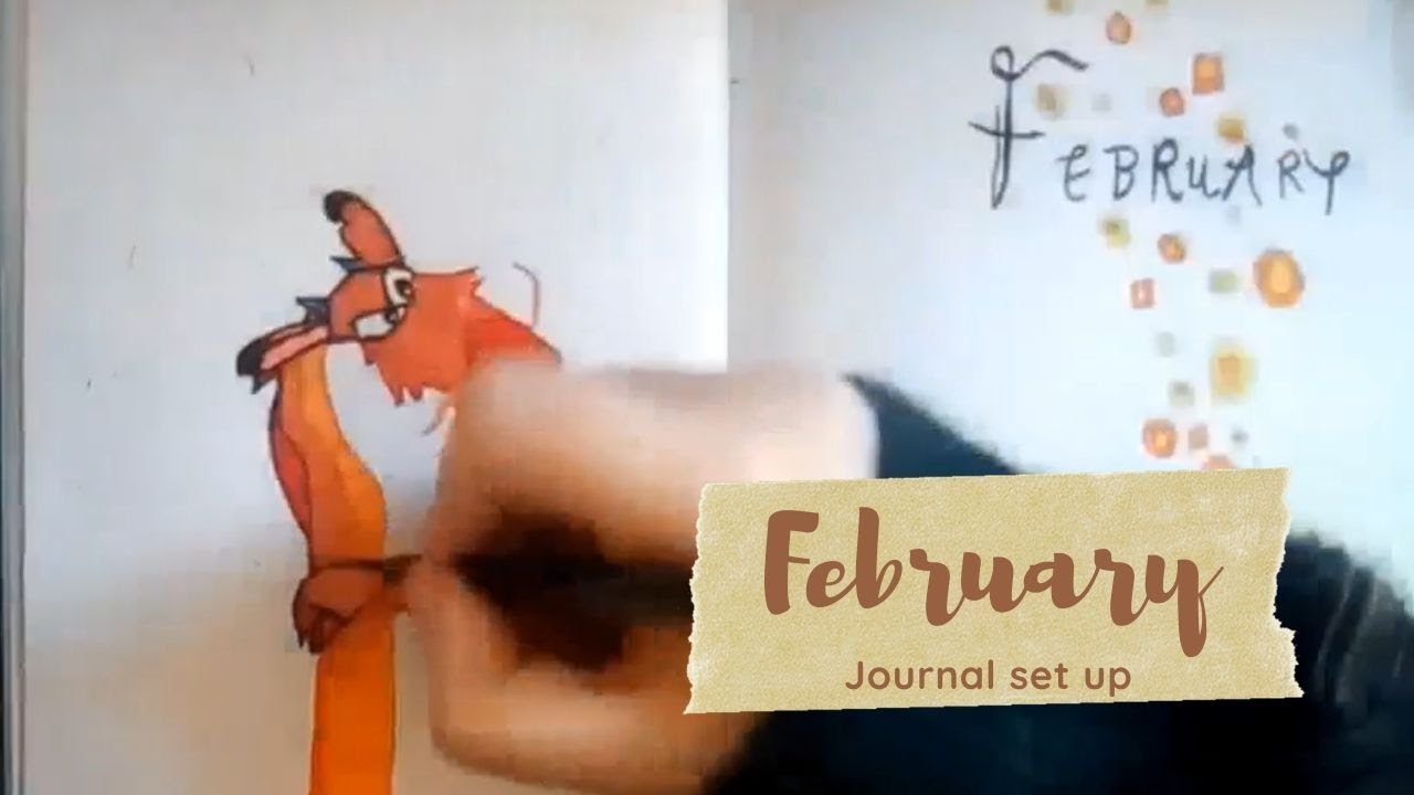 February journal set up 2021 - YouTube