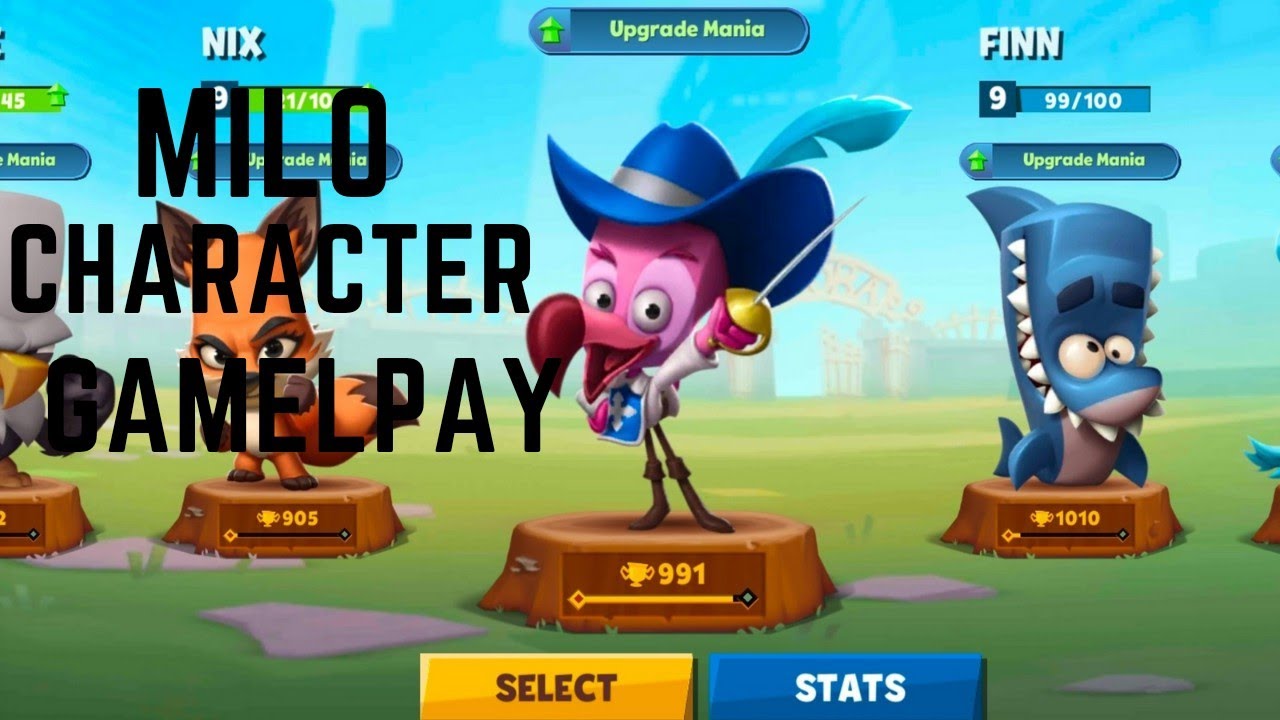 How to play Milo character like a pro in zooba - YouTube