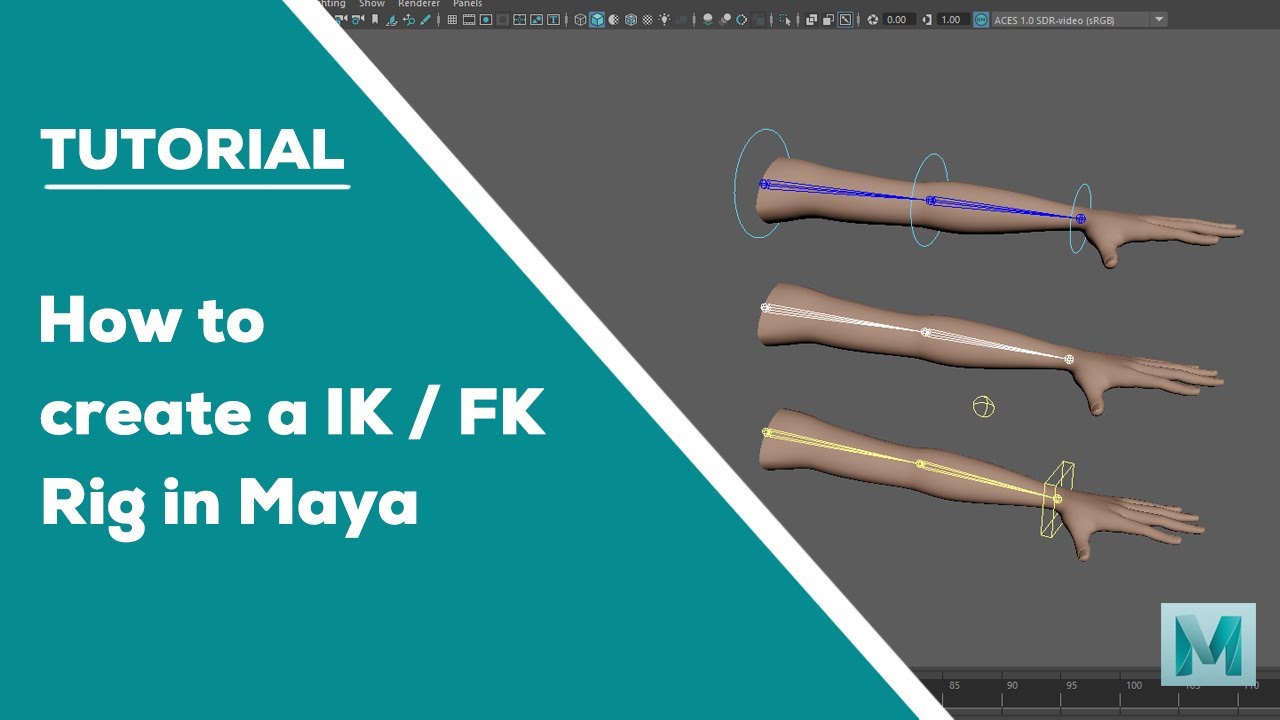 Autodesk Maya | How to create a IK/FK Rig #maya #3d #tutorial - YouTube