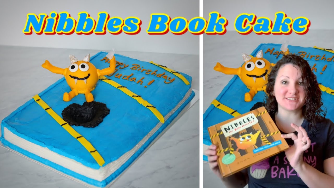Book Cake Decorating tutorial - NIBBLES book monster - YouTube
