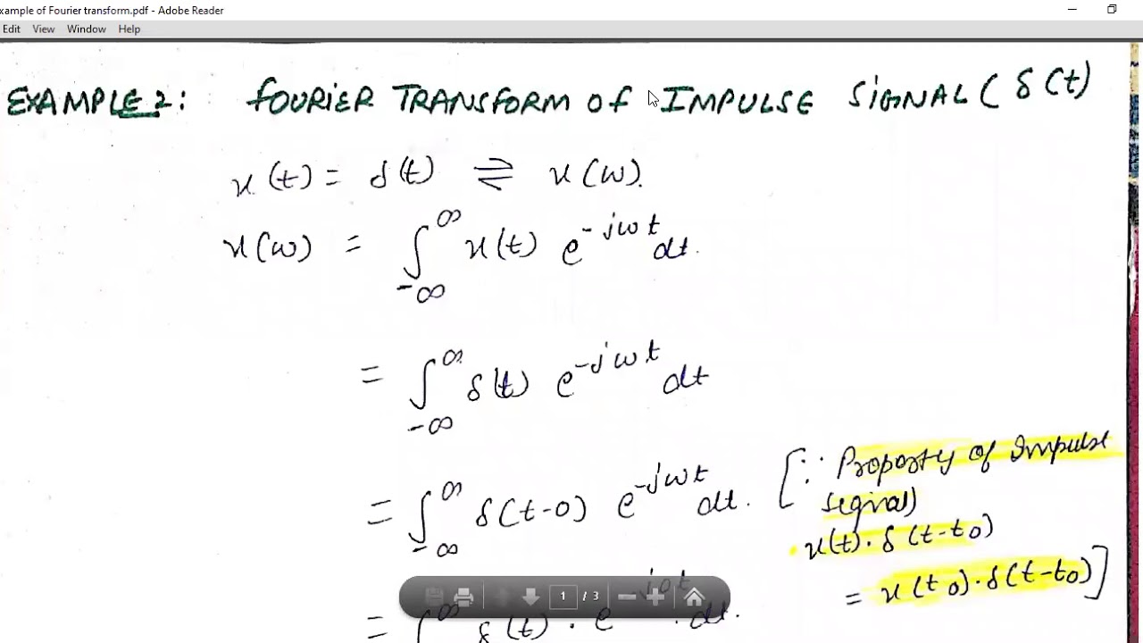 Fourier transform example - YouTube