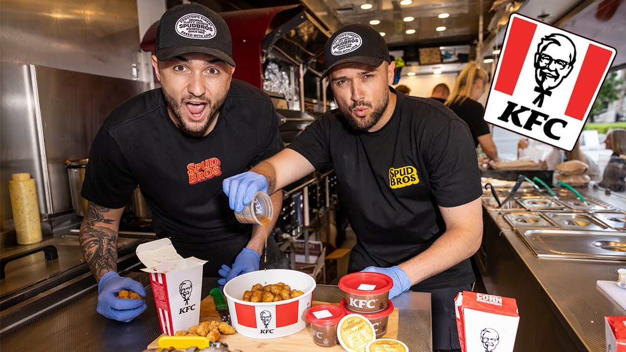 Making a KFC chicken SPUD! - YouTube