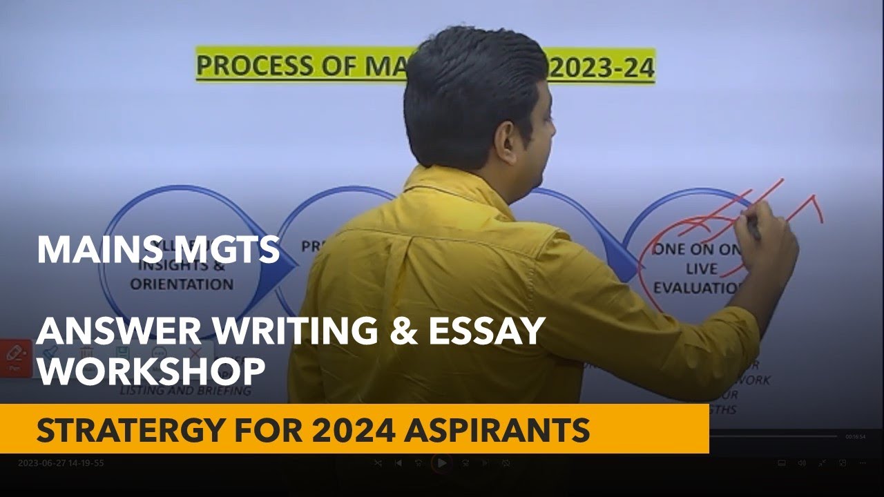 MAINS MGTS 2024- ANSWER WRITING AND ESSAY WORKSHOP -STRATERGY FOR UPSC ...