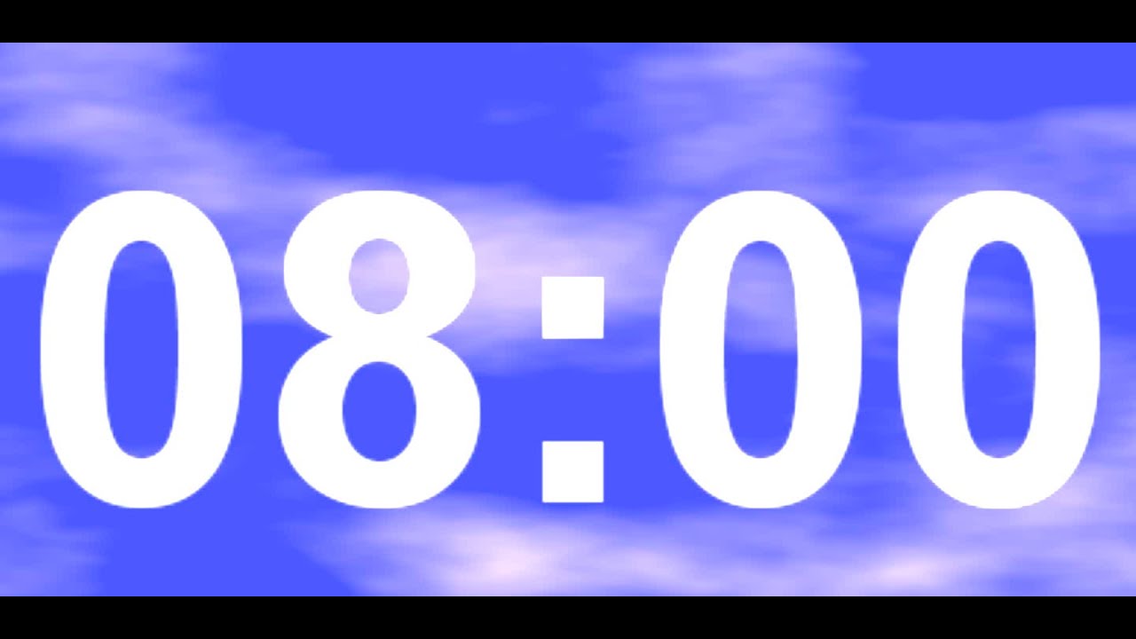 8-minute timer | Set a timer for 8 minutes | Countdown from 8 minute ...