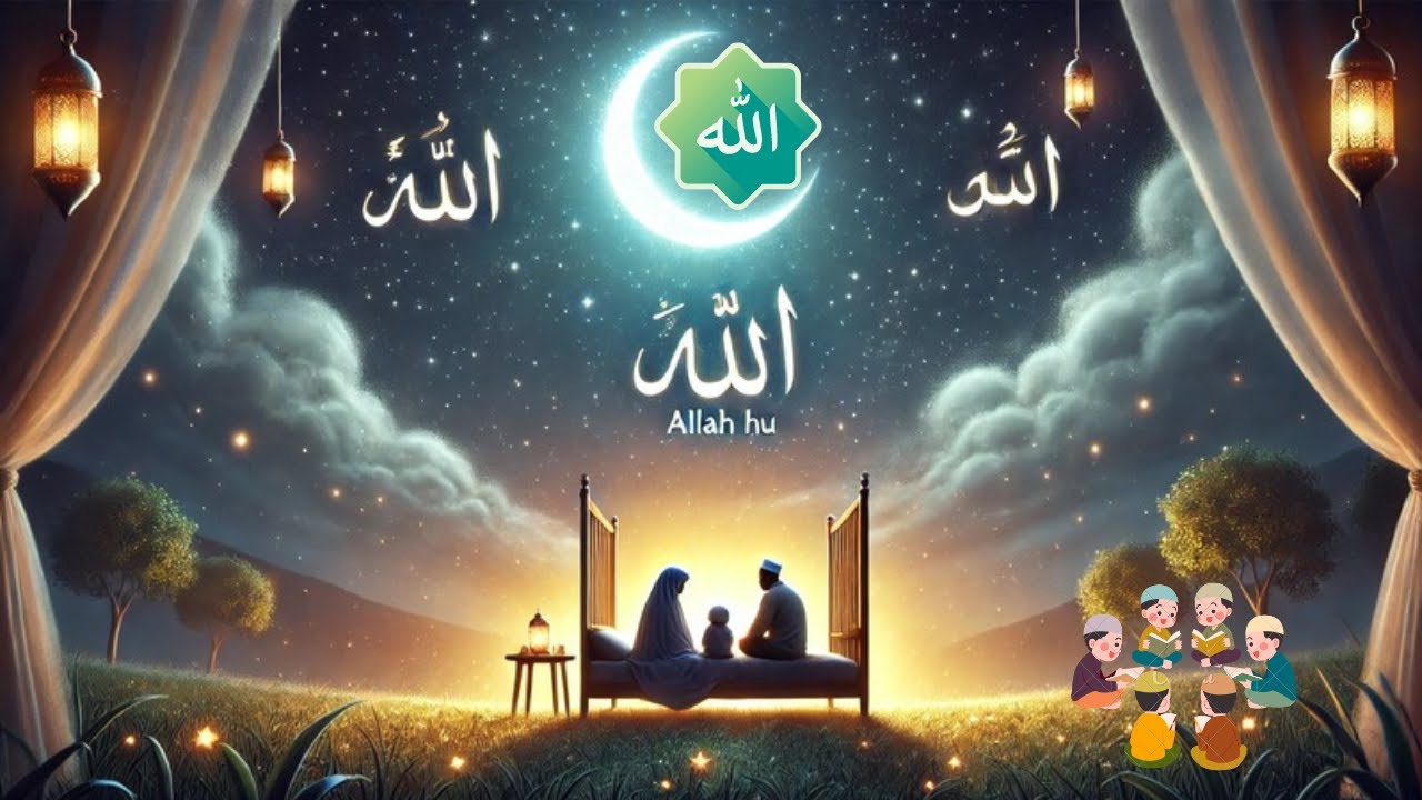 "Allah Hu Allah Hu – Beautiful Islamic Lullaby for Kids | Urdu Bedtime ...