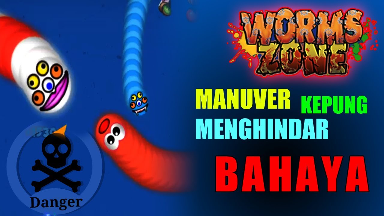 GAME CACING PENUH AKSI MANUVER | Worms Zone Indonesia - YouTube