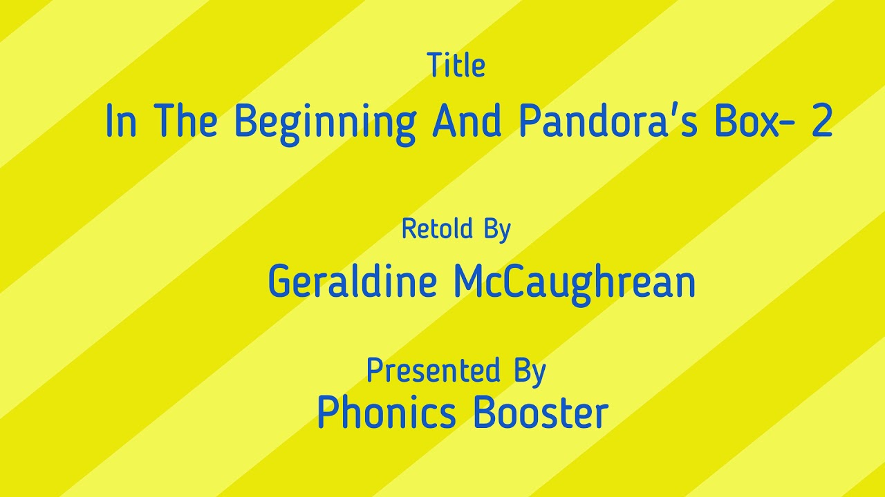 In The Beginning And Pandora's Box - YouTube