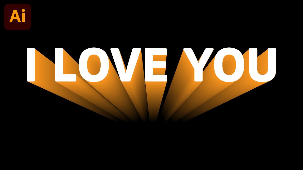 3D Text Effect in Adobe Illustrator | 3D Text Effect Tutorial - YouTube