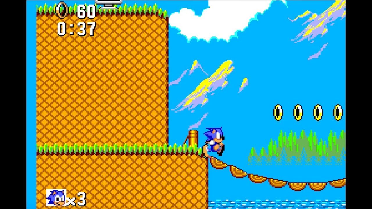 Sonic the Hedgehog (Master System): Bridge Zone Act 1 [1080 HD] - YouTube