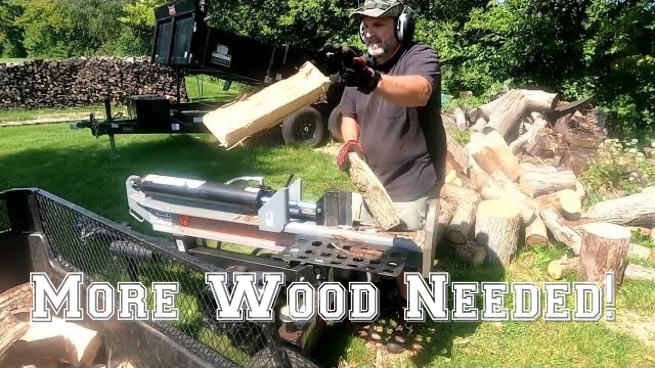 Time for more wood #firewood #ash - YouTube