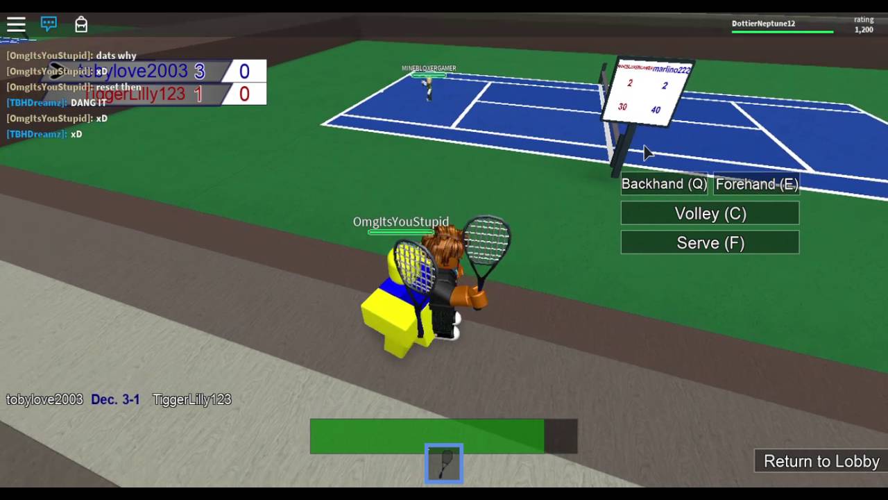 Roblox Olympics: Tennis - YouTube