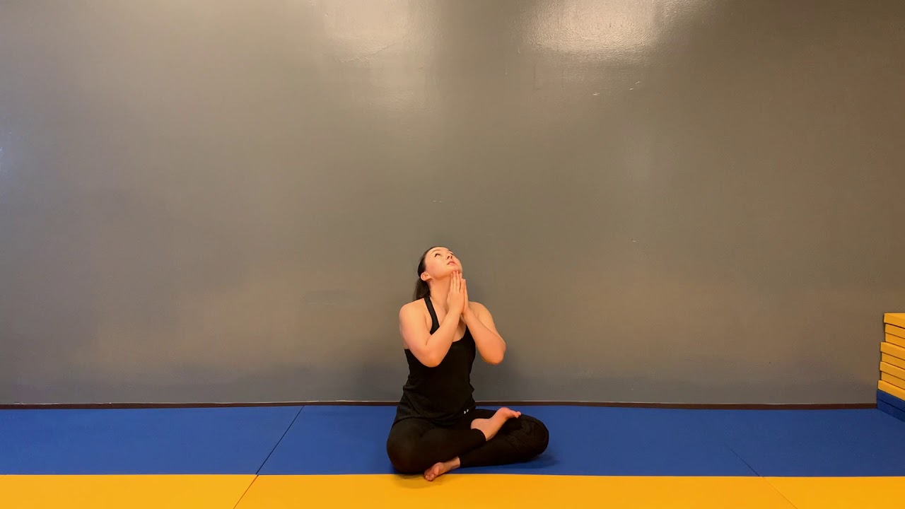 Half Lotus Look Up Neck Stretch - YouTube